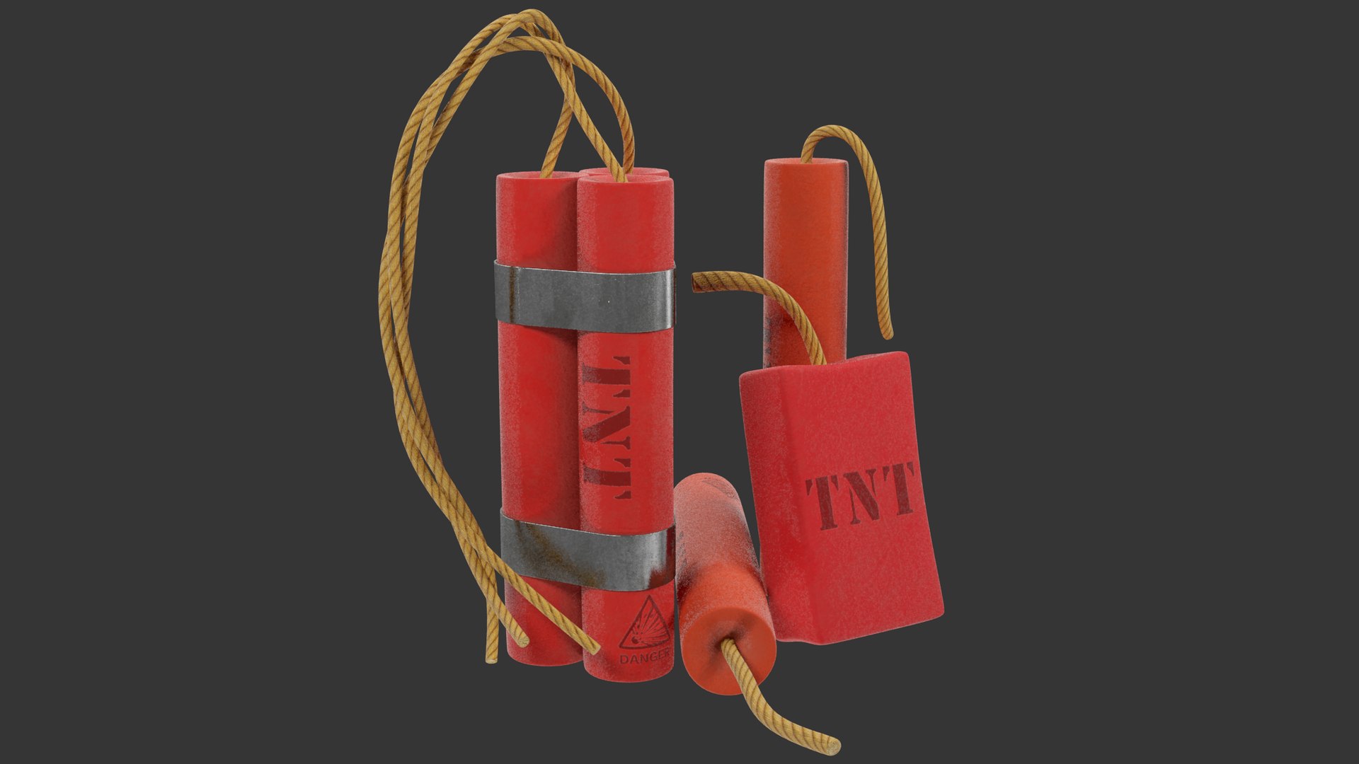 3D Tnt Dynamite Explosives - TurboSquid 1449103