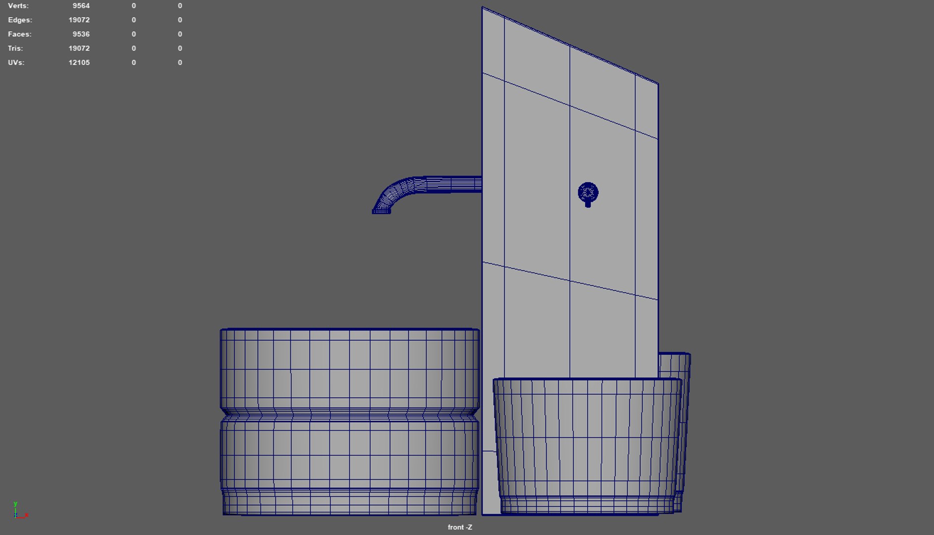 Low Poly Fountain 3D - TurboSquid 2041121