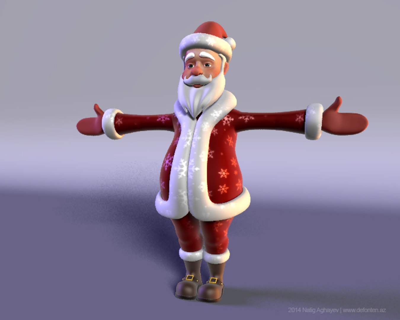 3d santa claus