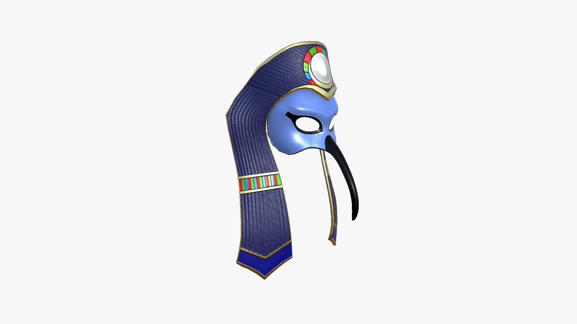 Thoth Mask A02 - Egyptian Gods Character Clothing 3D Model - TurboSquid ...