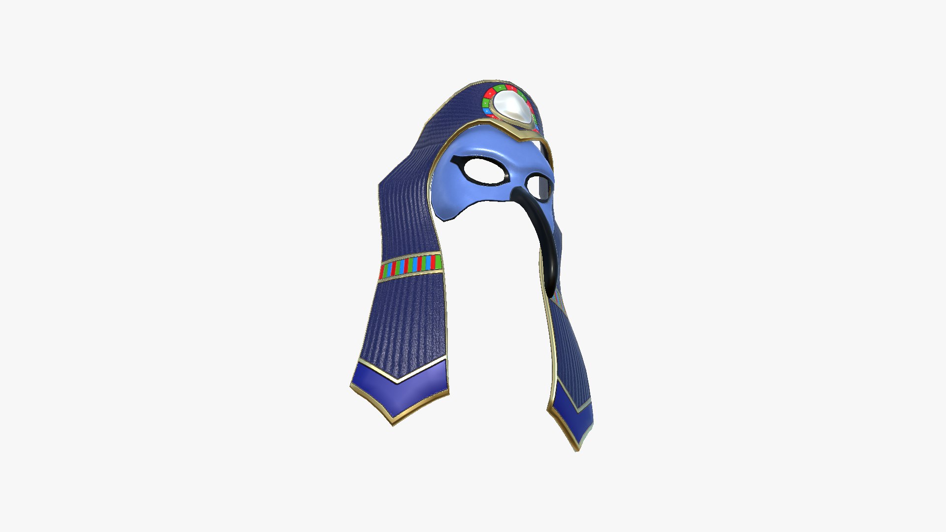 Thoth Mask A02 - Egyptian Gods Character Clothing 3D Model - TurboSquid ...