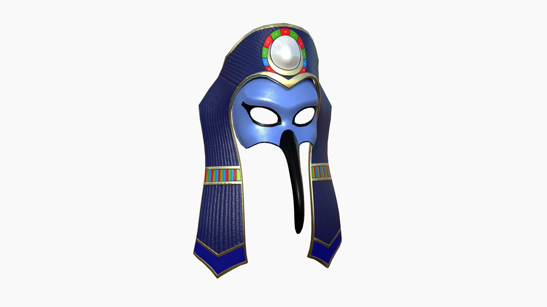 Thoth Mask A02 - Egyptian Gods Character Clothing 3D Model - TurboSquid ...