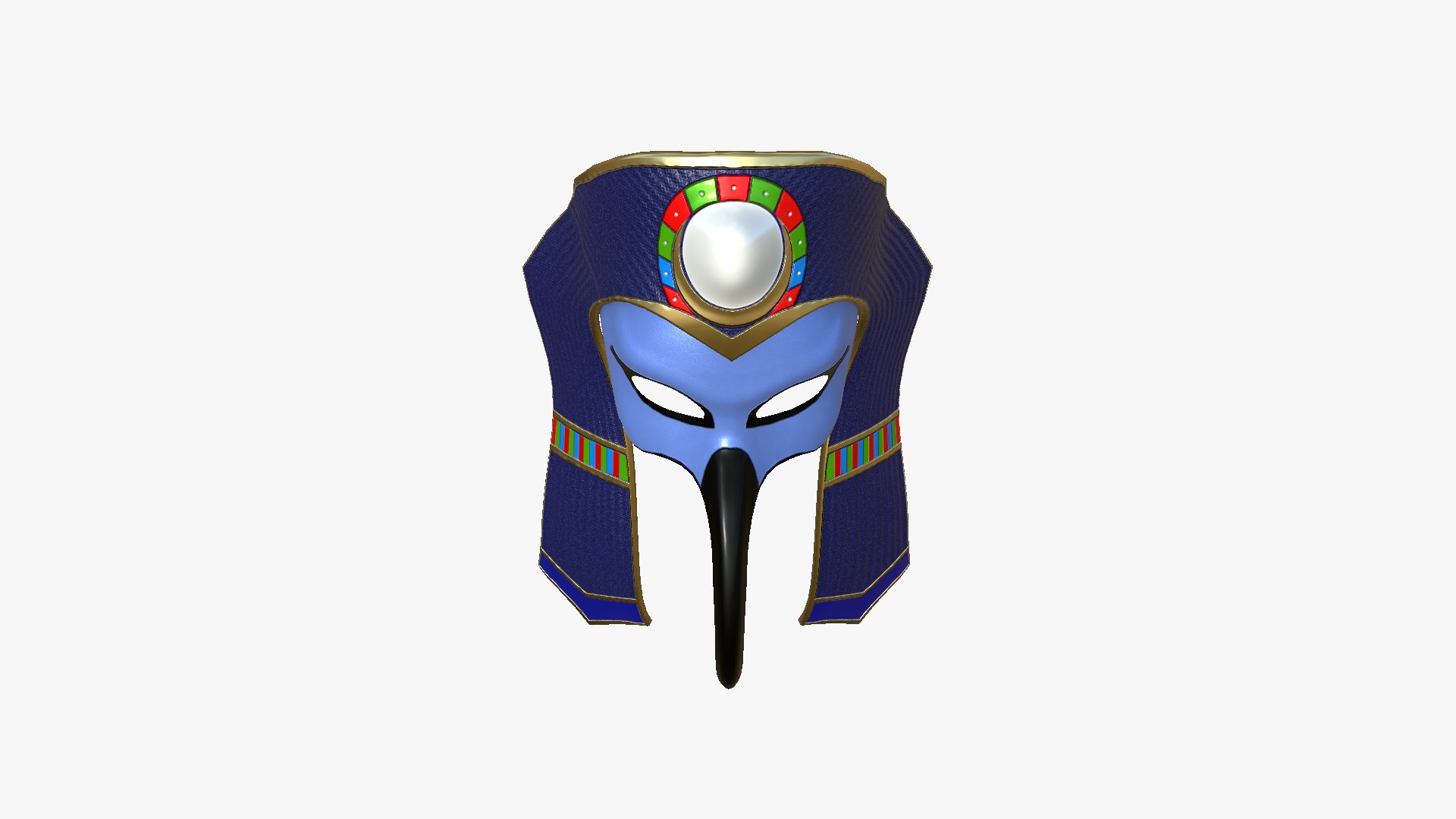 Thoth Mask A02 - Egyptian Gods Character Clothing 3D Model - TurboSquid ...