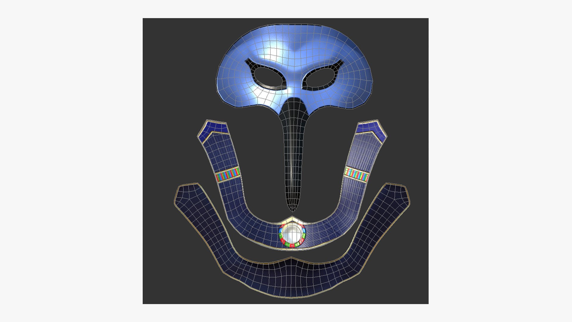 Thoth Mask A02 - Egyptian Gods Character Clothing 3D Model - TurboSquid ...