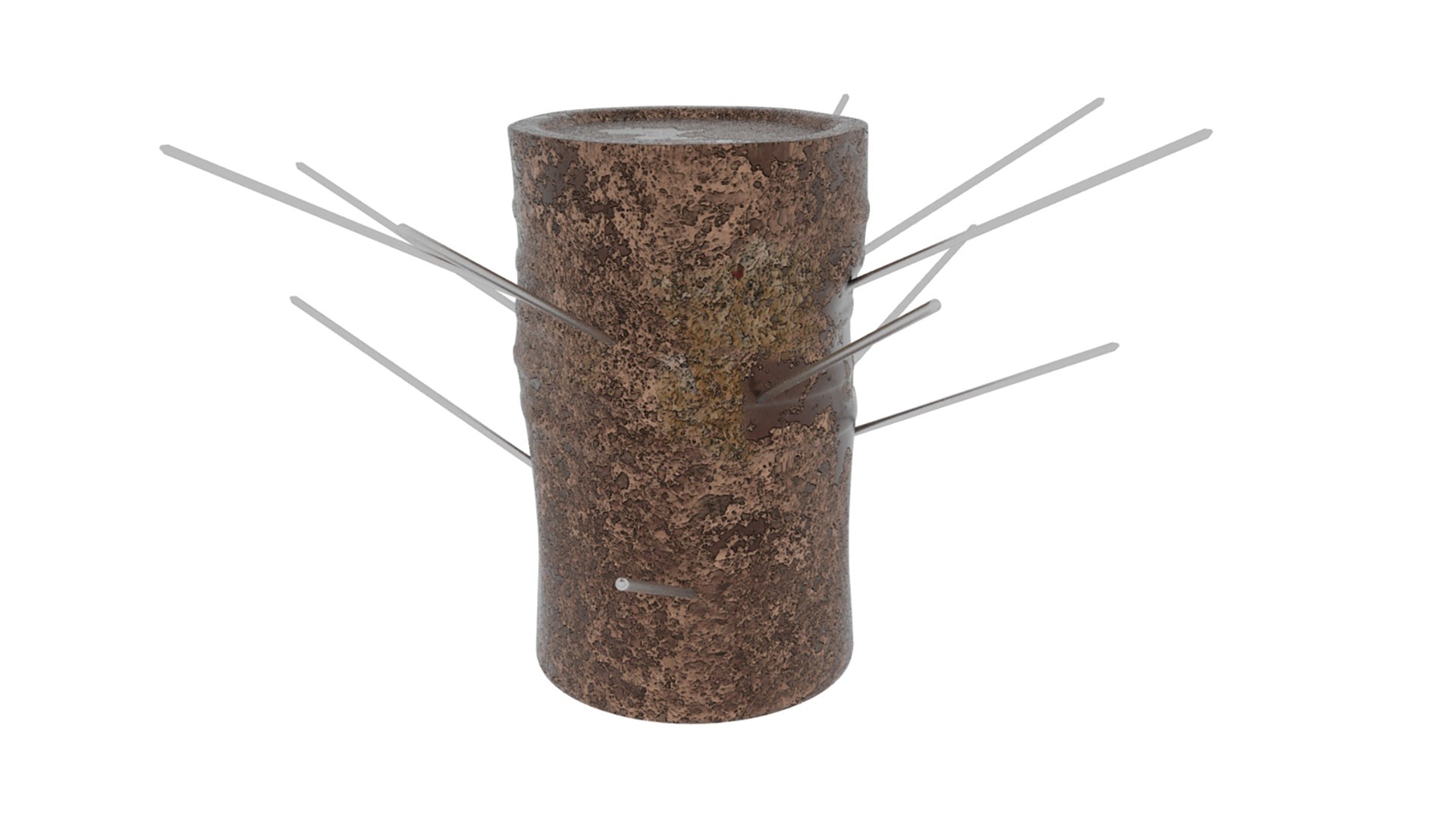 3D barrel zombie apocalypse - TurboSquid 1708389