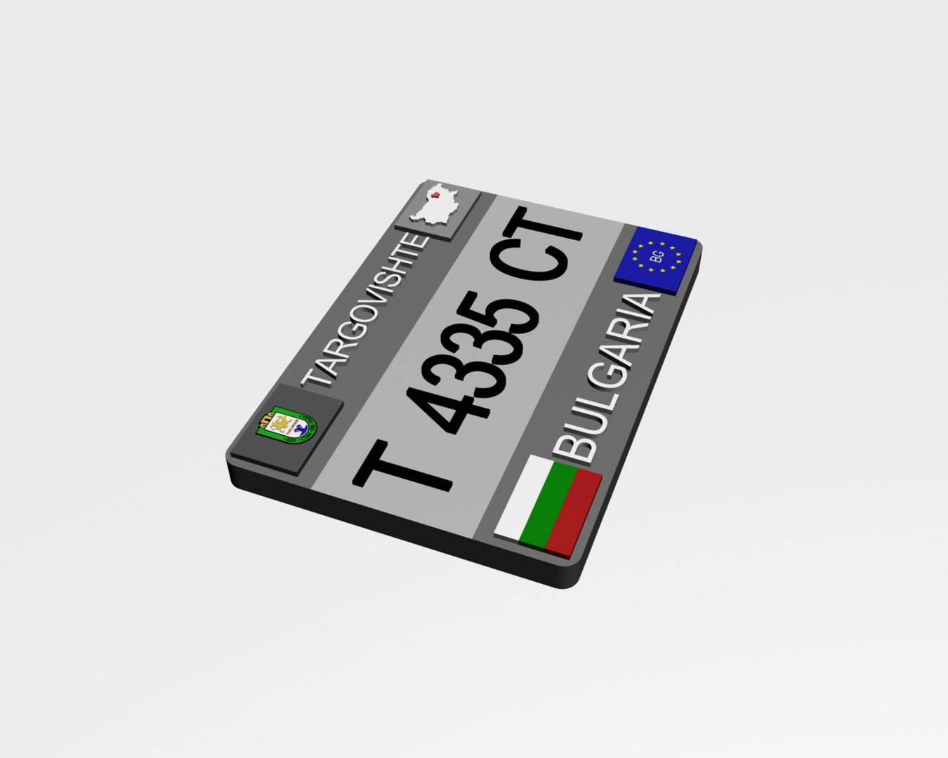 3D License Plate Number - TurboSquid 1314675
