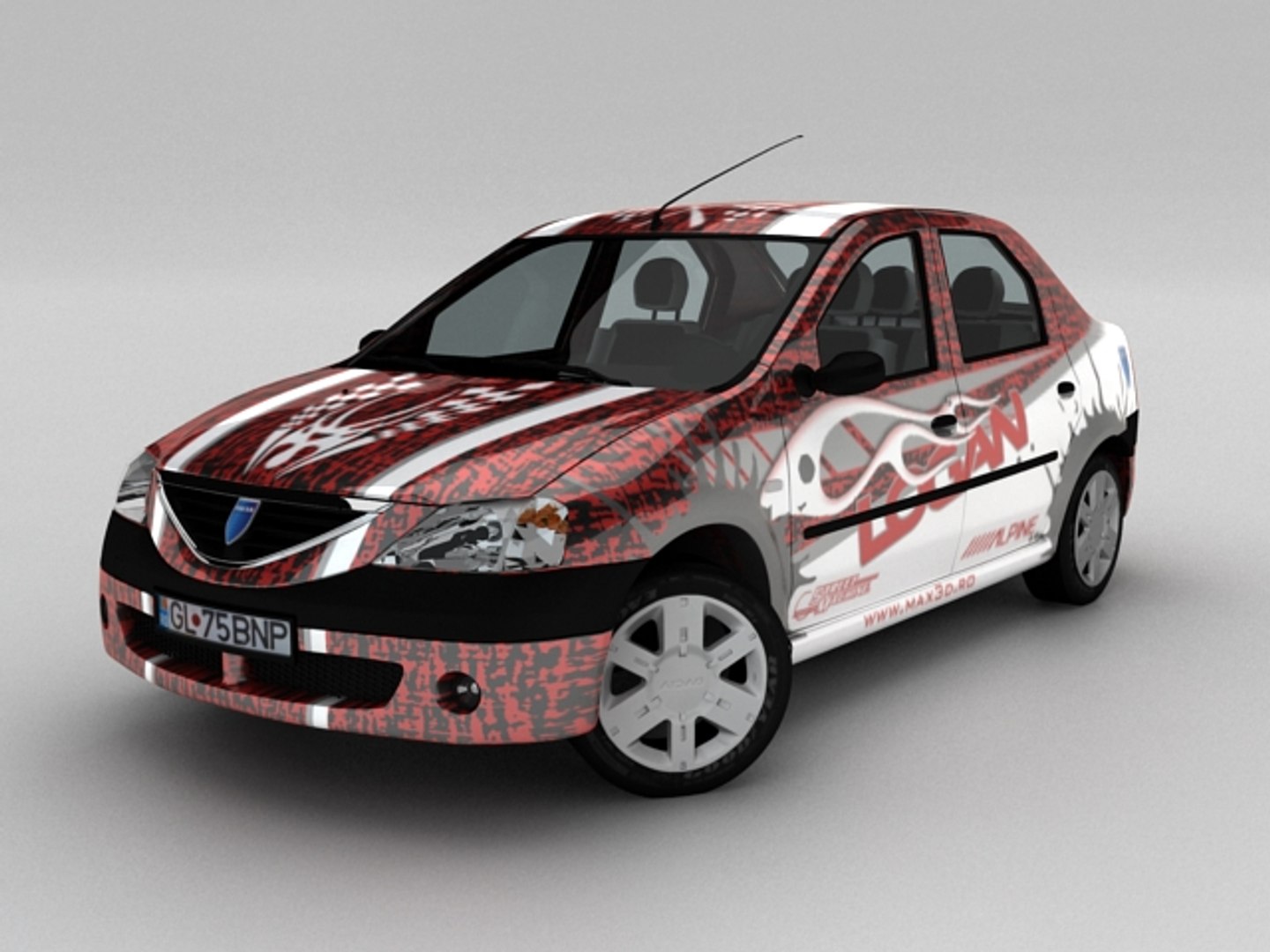Dacia Renault Logan 3d Model