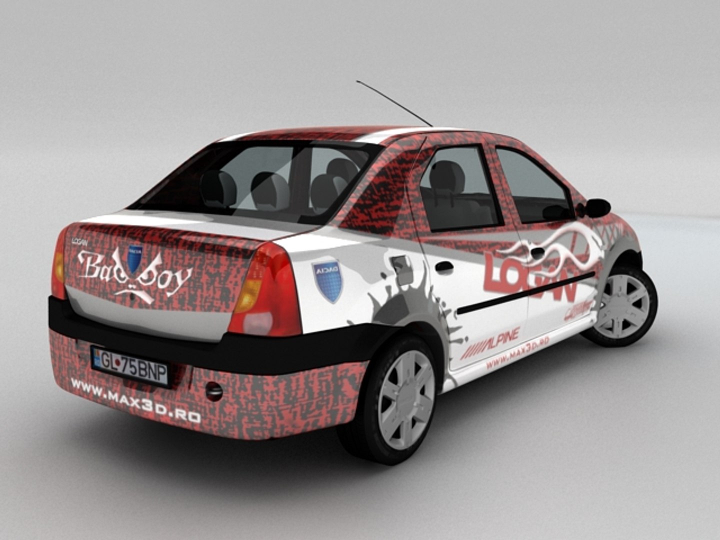 Dacia Renault Logan 3d Model