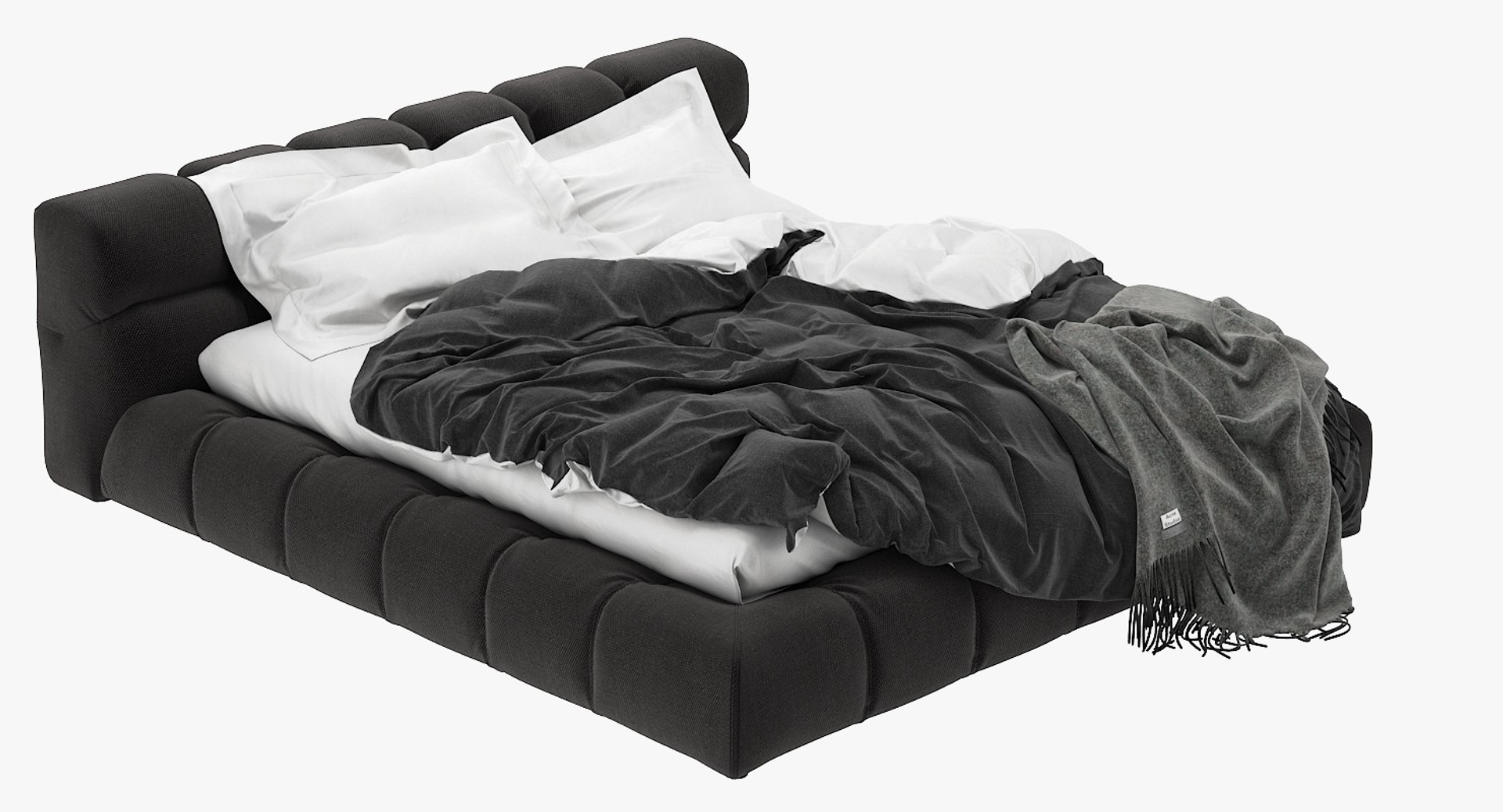 3d Tufty Bed B Model