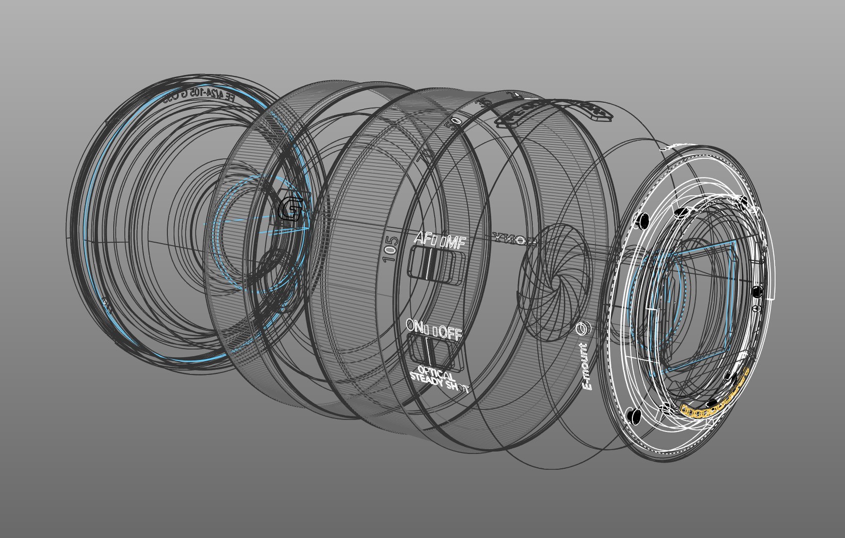 3D Sony E-mount G Lens Model - TurboSquid 1417720