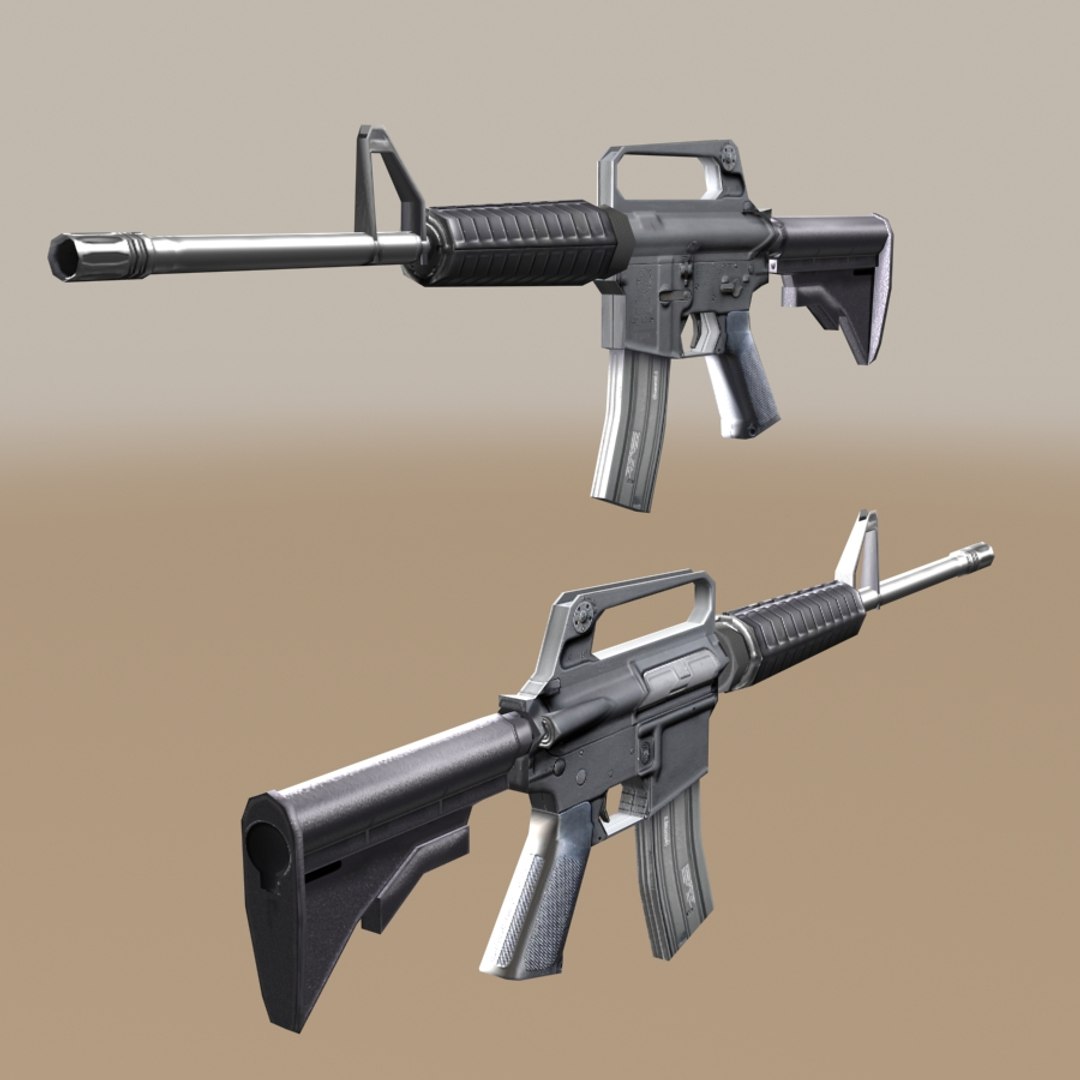 Soldier M4 Carbine 3d Model