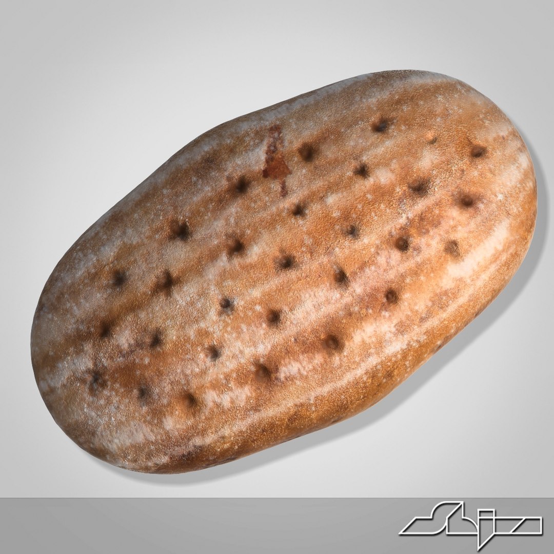 3d bread modeled
