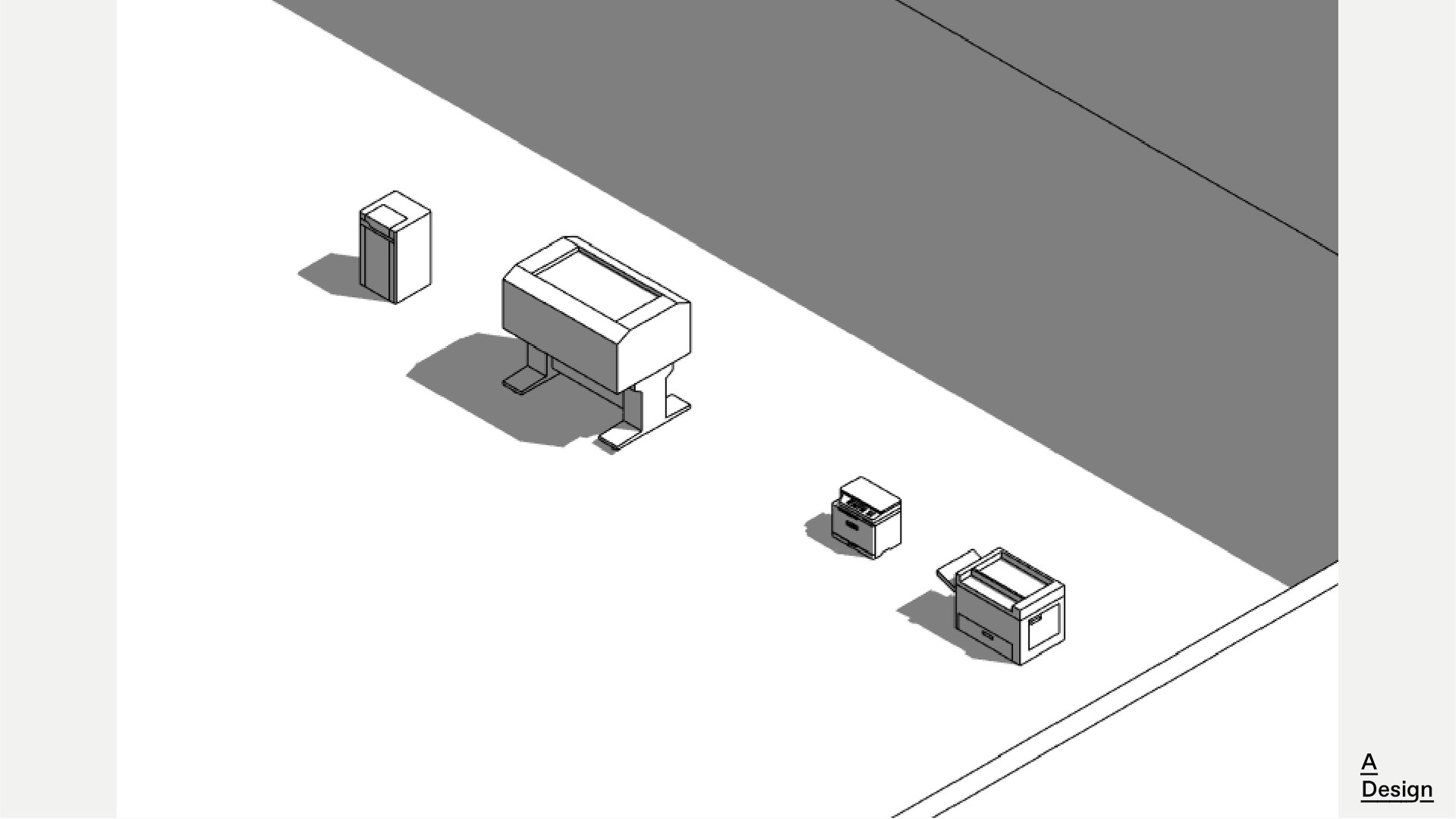 Printers - Revit Family Model Model - TurboSquid 2017070
