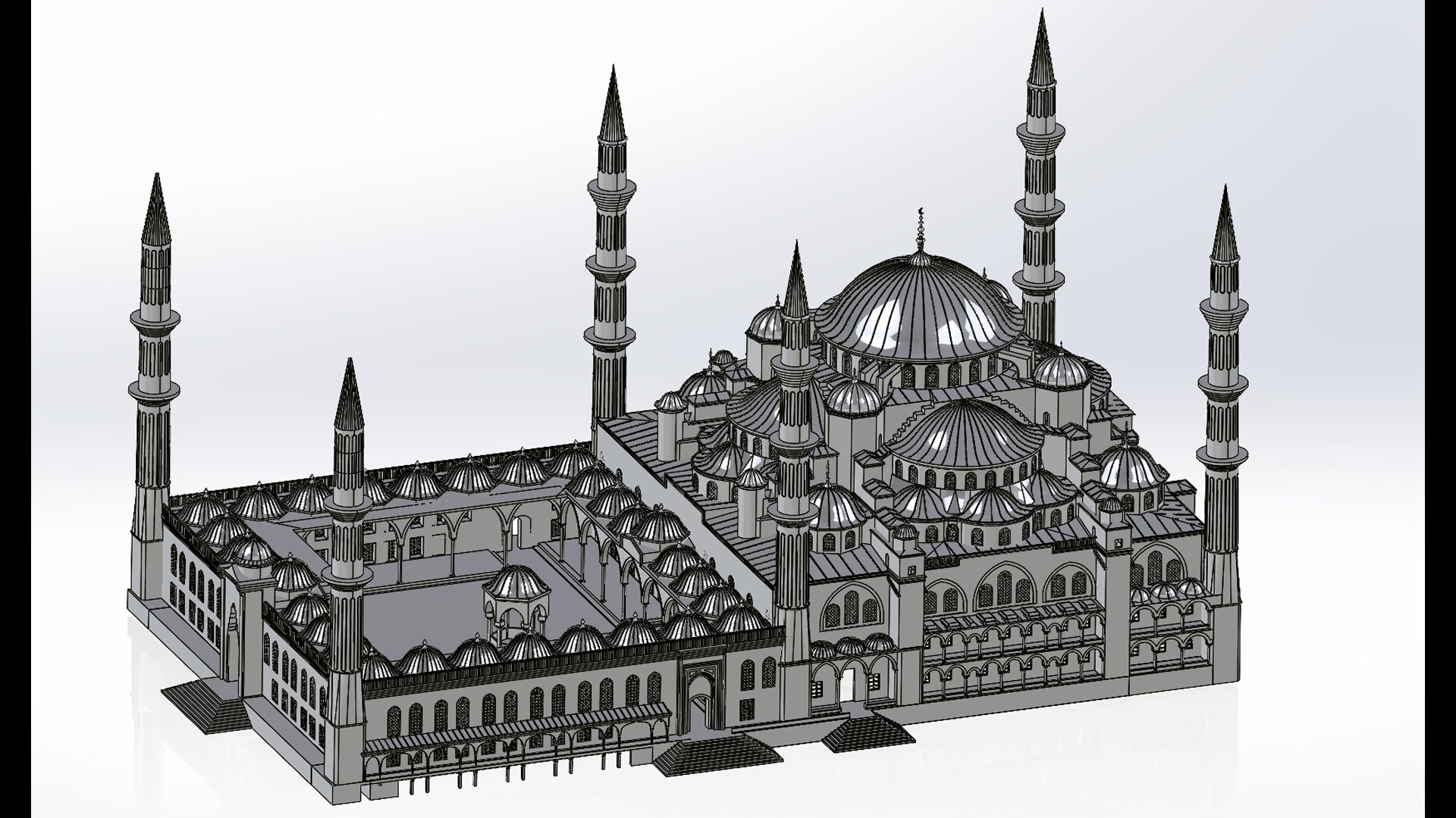 Blue Mosque 3D - TurboSquid 2157781