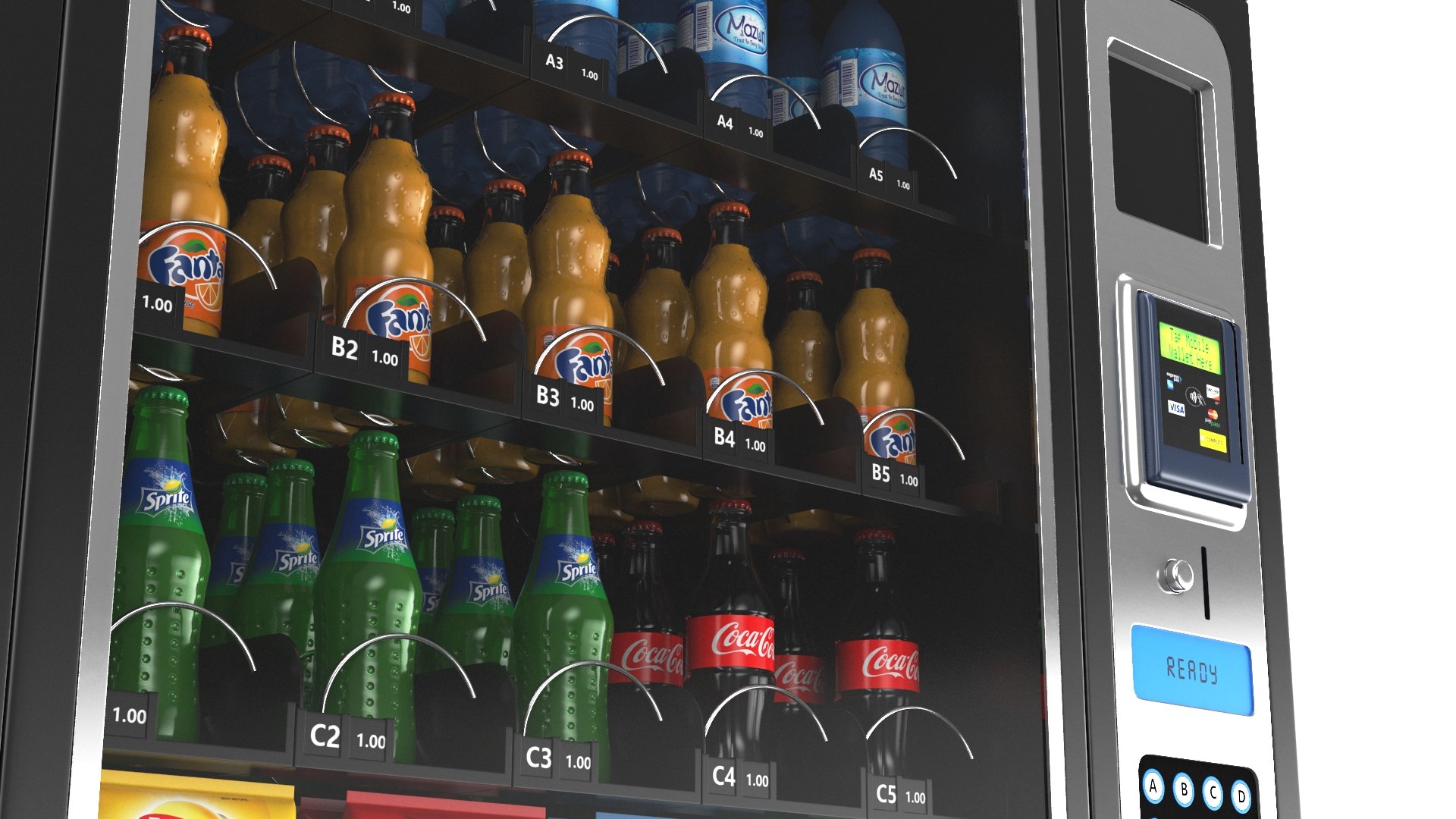 3D Detailed Vending Machine - TurboSquid 2102877