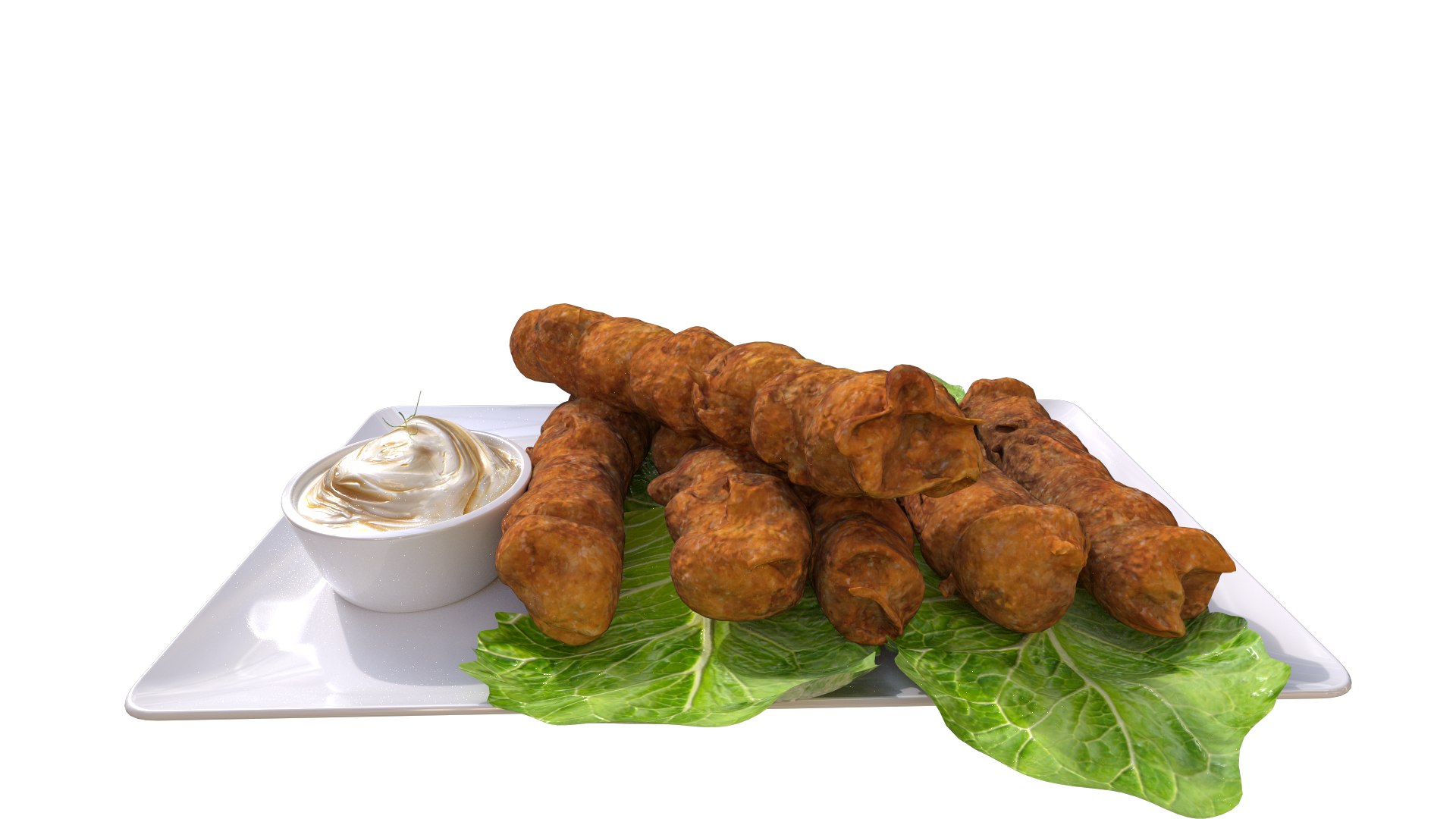 3D Fried Chicken Rolls Sticks Meat - TurboSquid 2365373