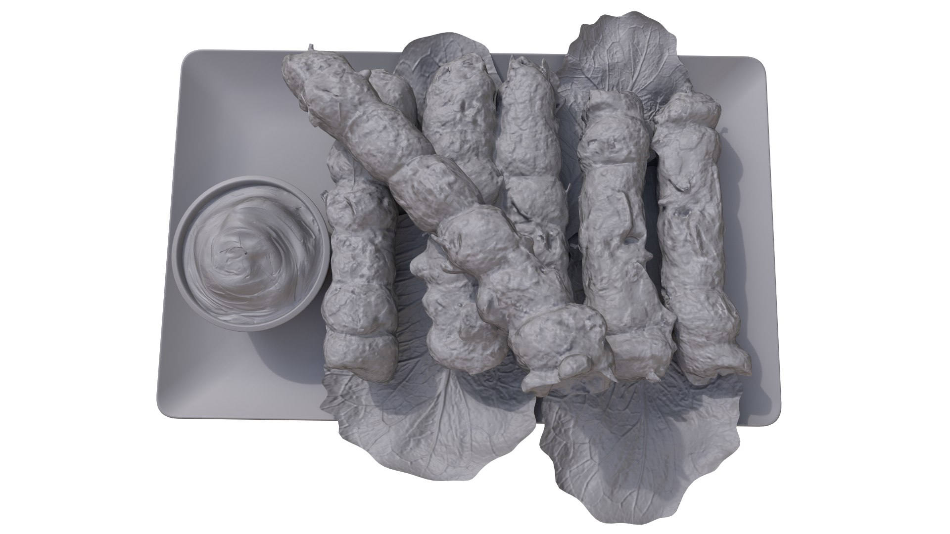 3D Fried Chicken Rolls Sticks Meat - TurboSquid 2365373