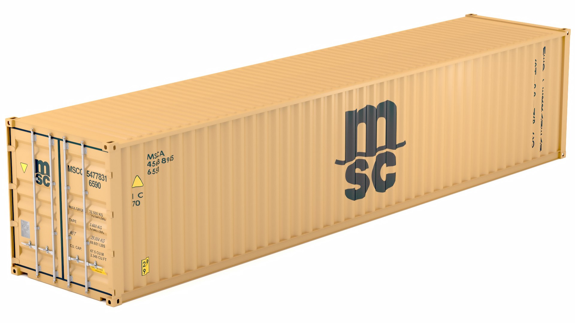 Msc Container 3D Model - TurboSquid 1565619