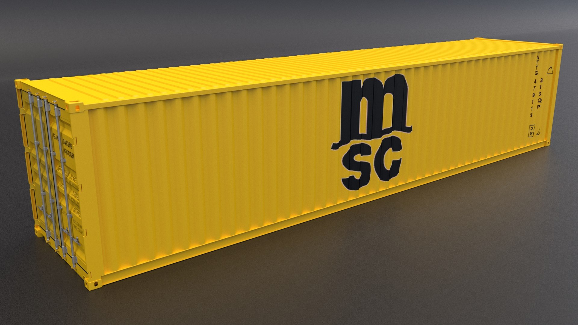 Msc container 3D model - TurboSquid 1565619