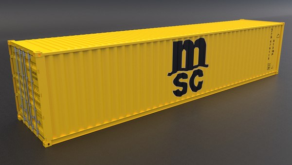 modelo 3d Contenedor Msc - TurboSquid 1565619