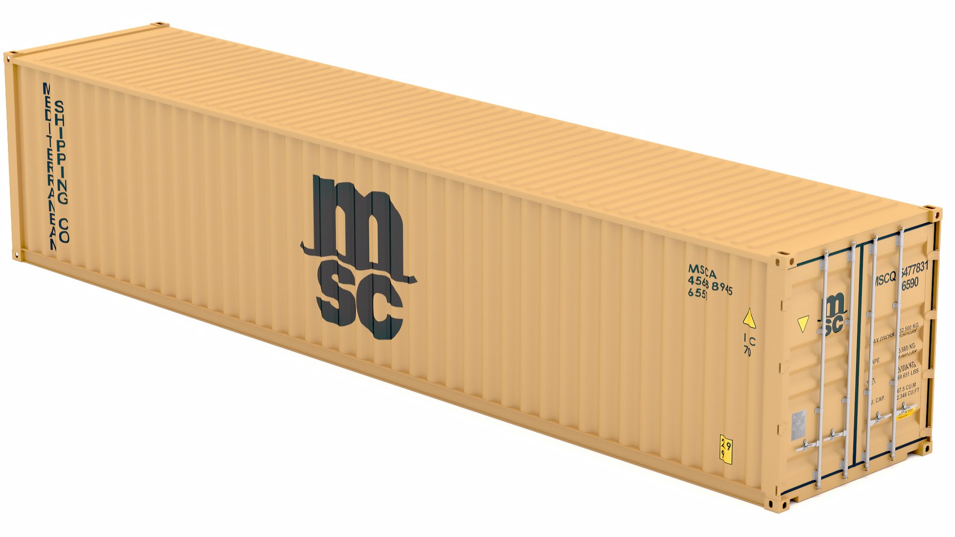 Msc Container 3D Model - TurboSquid 1565619