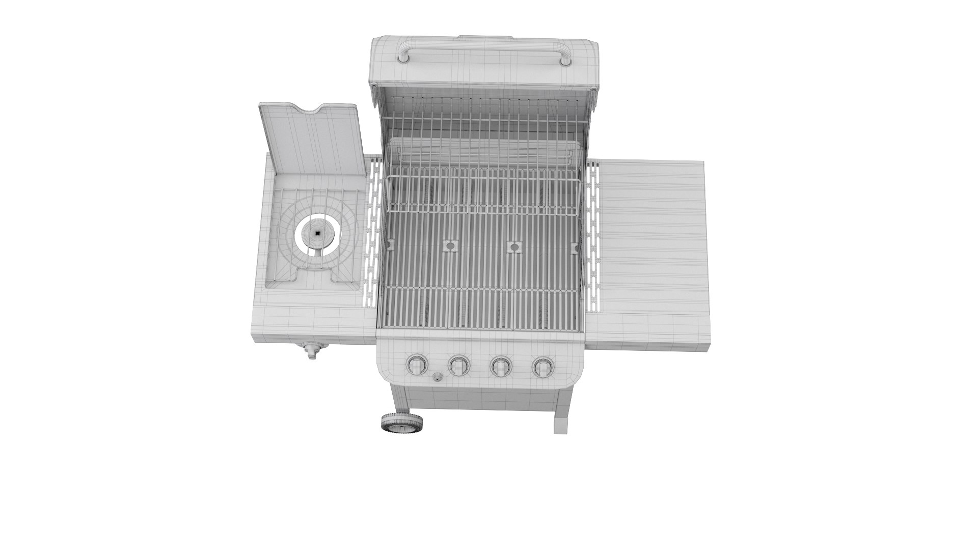 3D gas grill model - TurboSquid 1696097