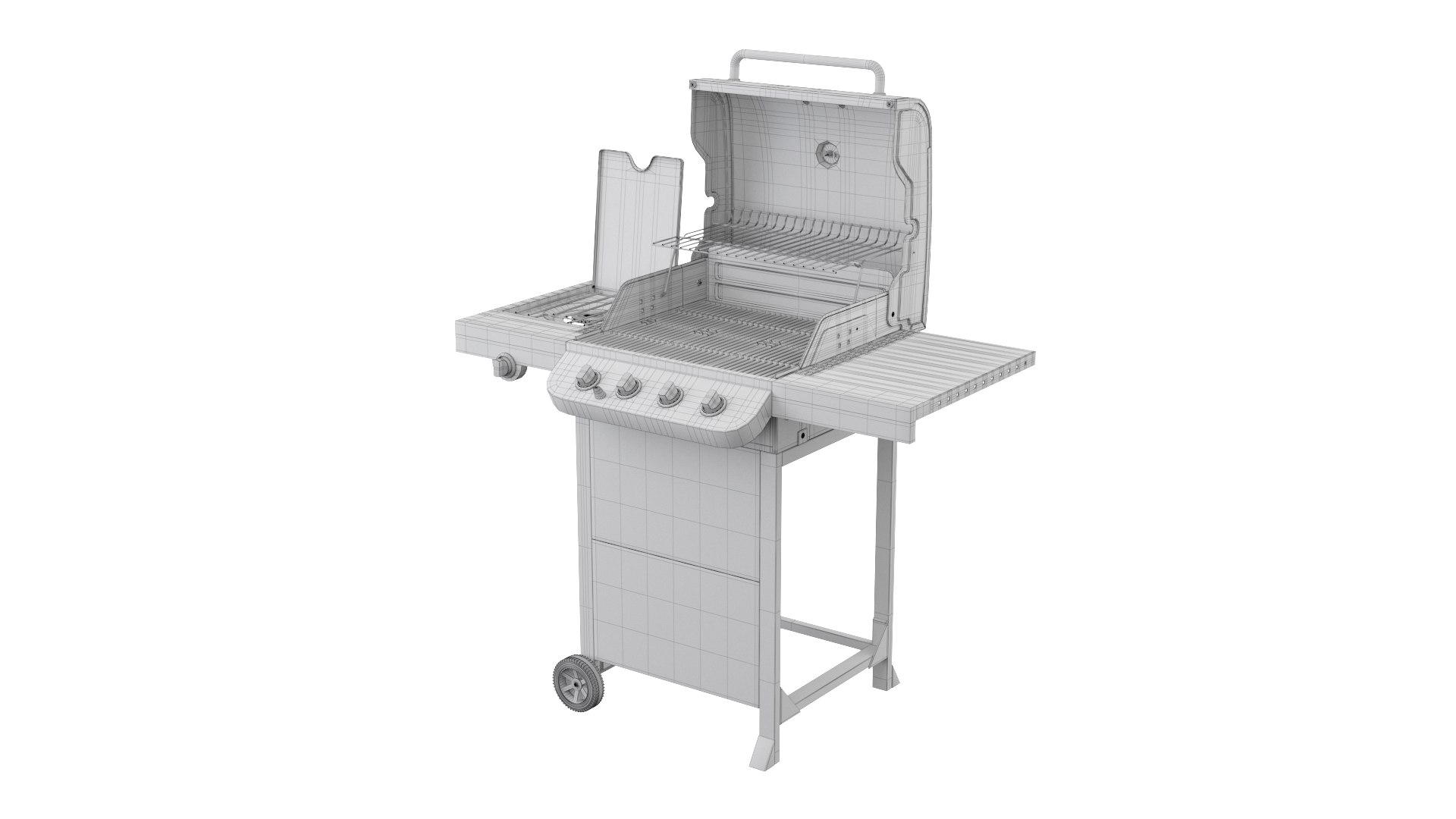 3D Gas Grill Model - TurboSquid 1696097