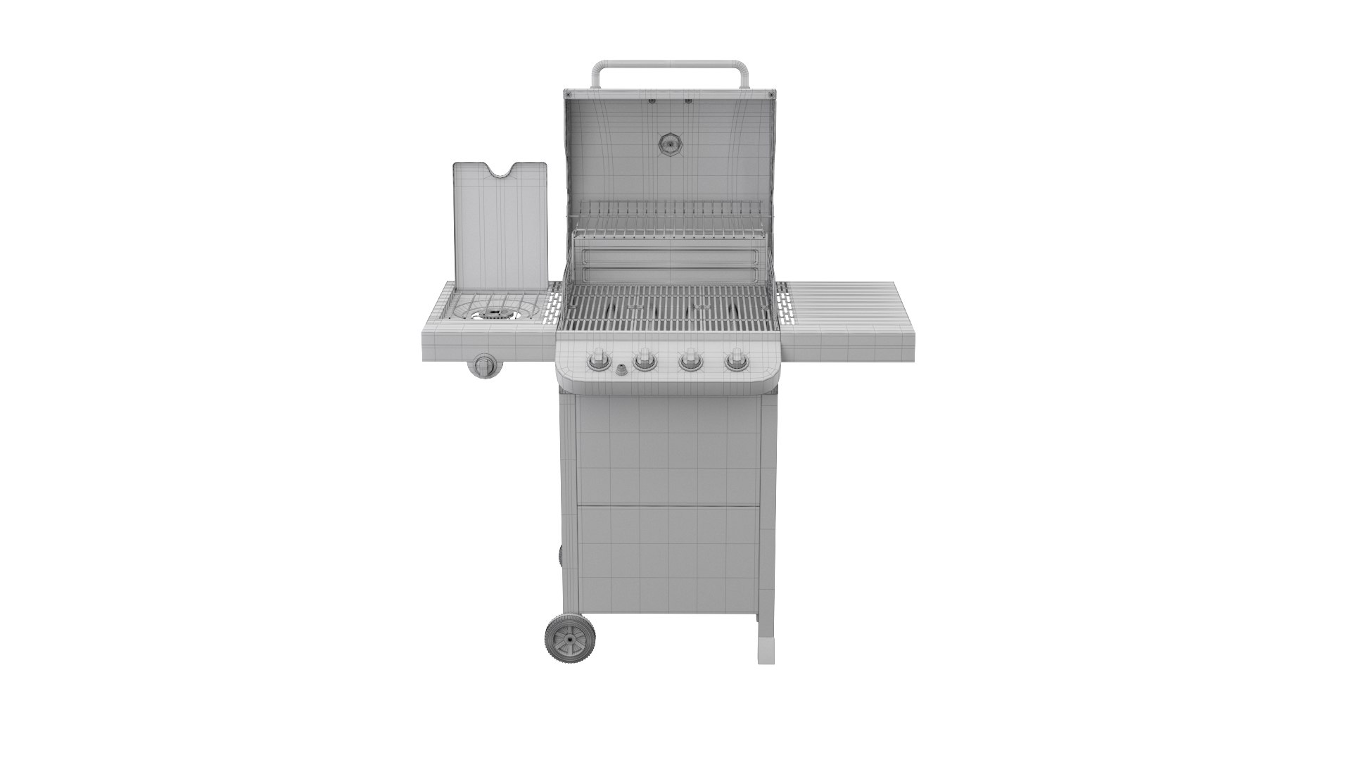 3D Gas Grill Model - TurboSquid 1696097