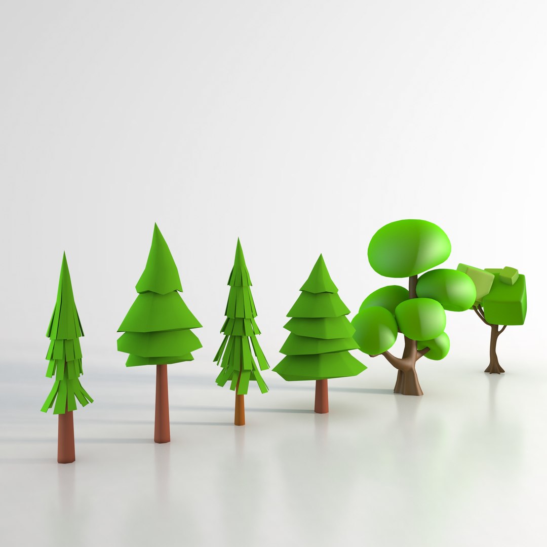 3D Cartoon Tree - TurboSquid 1592717