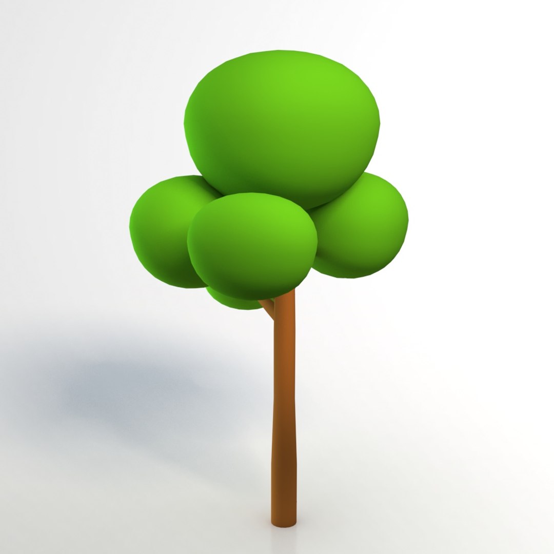 3D Cartoon Tree - TurboSquid 1592717