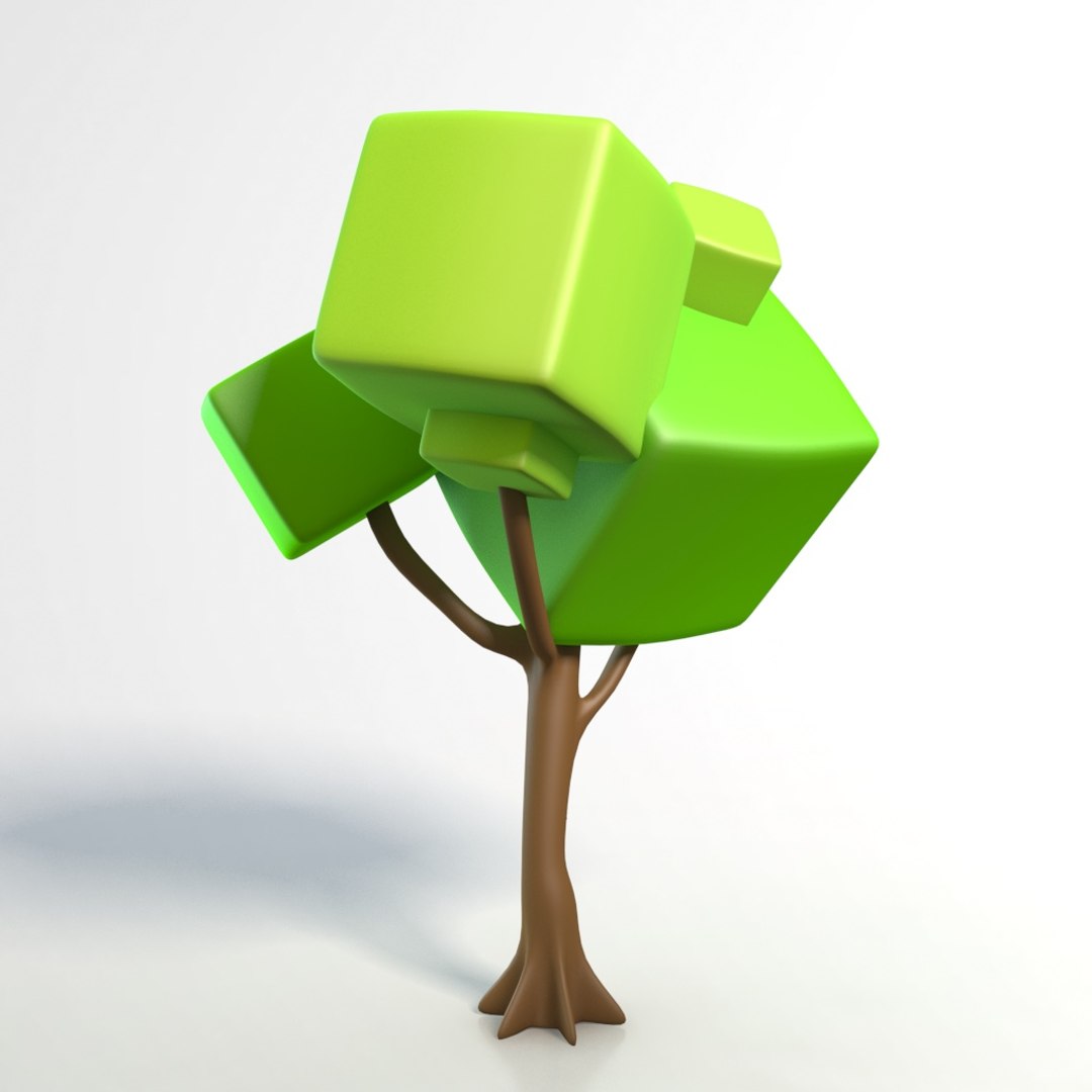 3D Cartoon Tree - TurboSquid 1592717