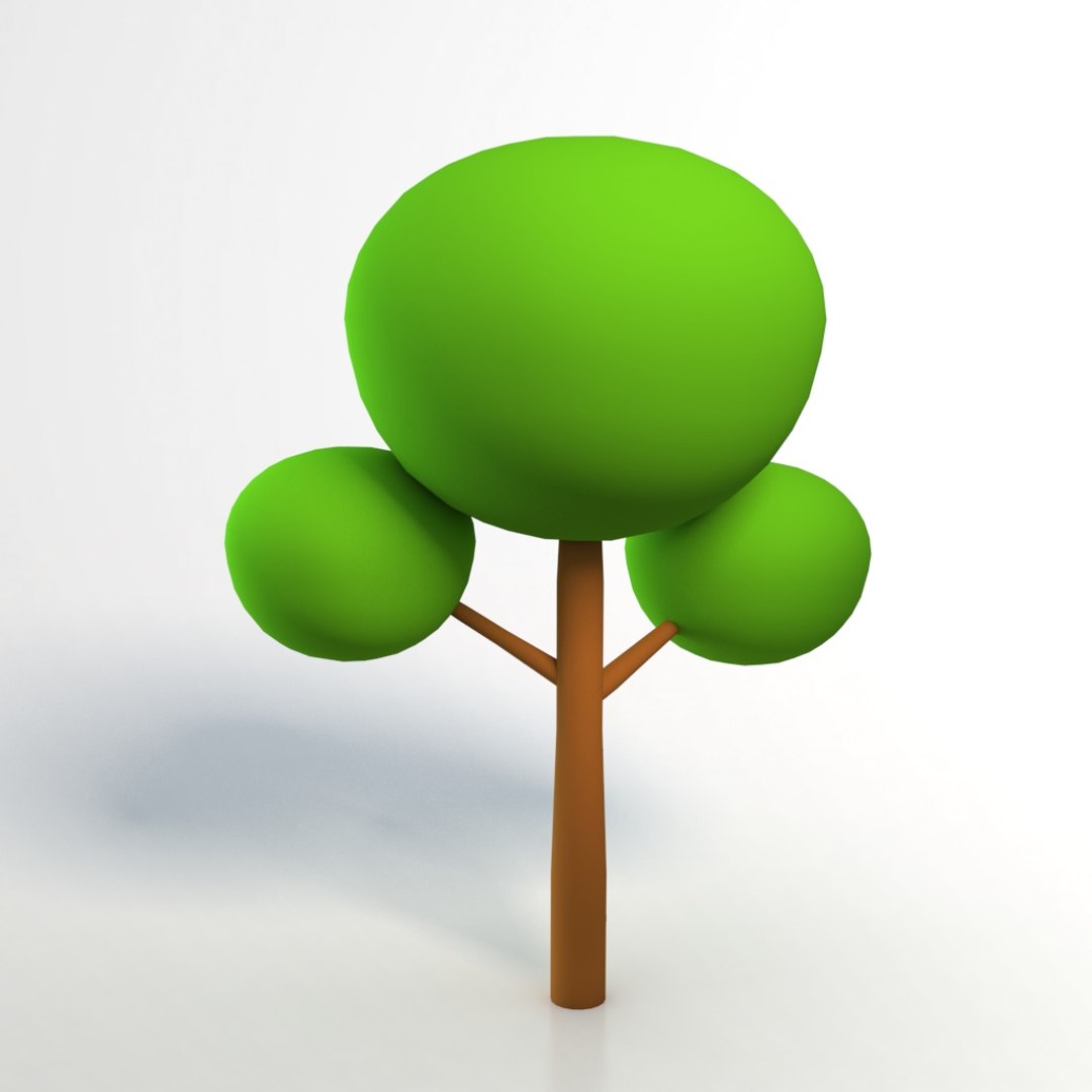 3D Cartoon Tree - TurboSquid 1592717