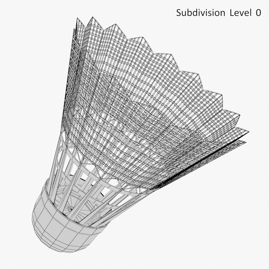 Realistic Shuttlecock 01 3 3D Model - TurboSquid 1445640