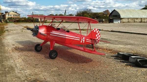 modelo 3d biplano rojo - TurboSquid 1916601