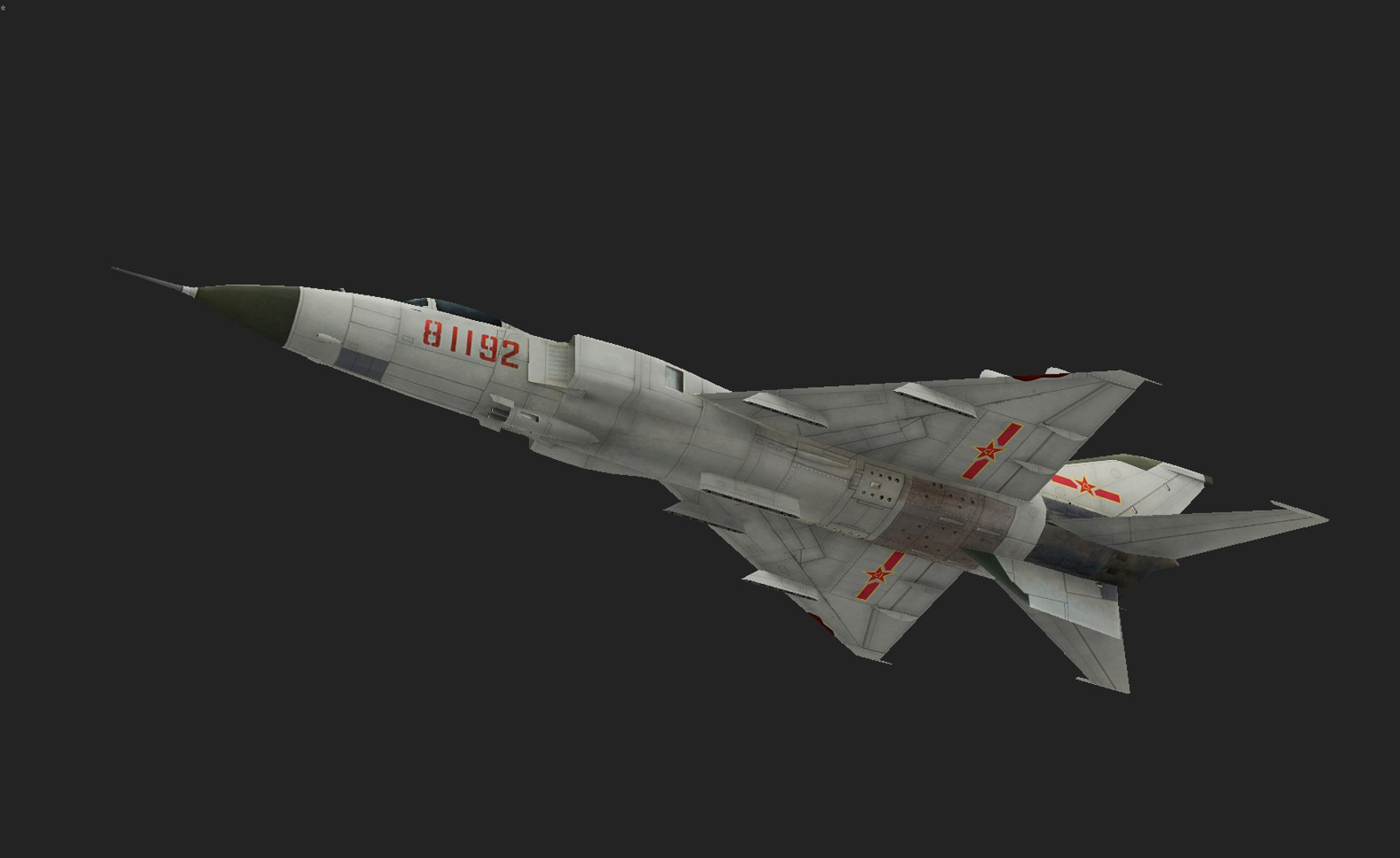3D Chinese J-8 Fighter Jet Hand Painted Game Model - TurboSquid 2242909