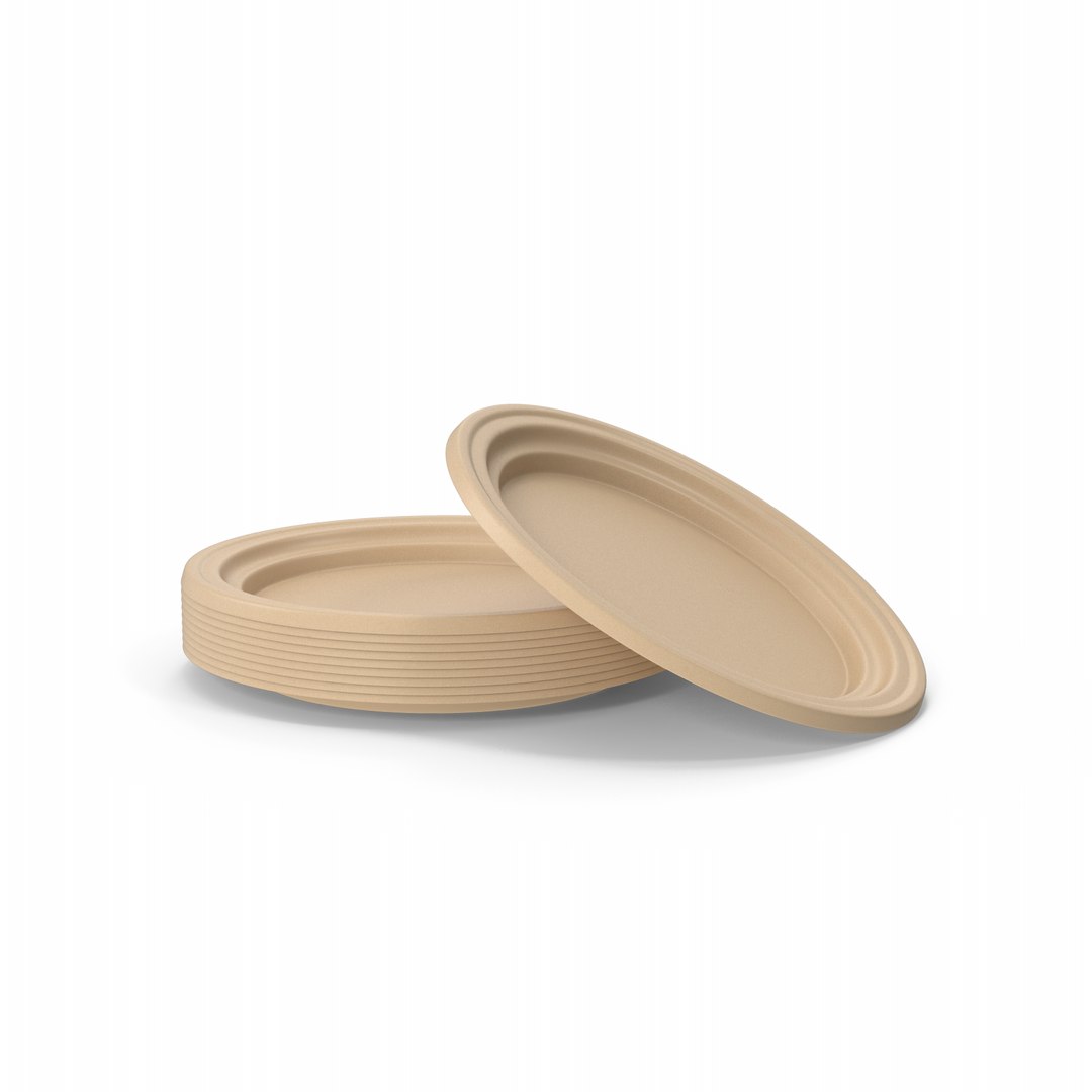 3D Stacked Paper Plates model - TurboSquid 2162701