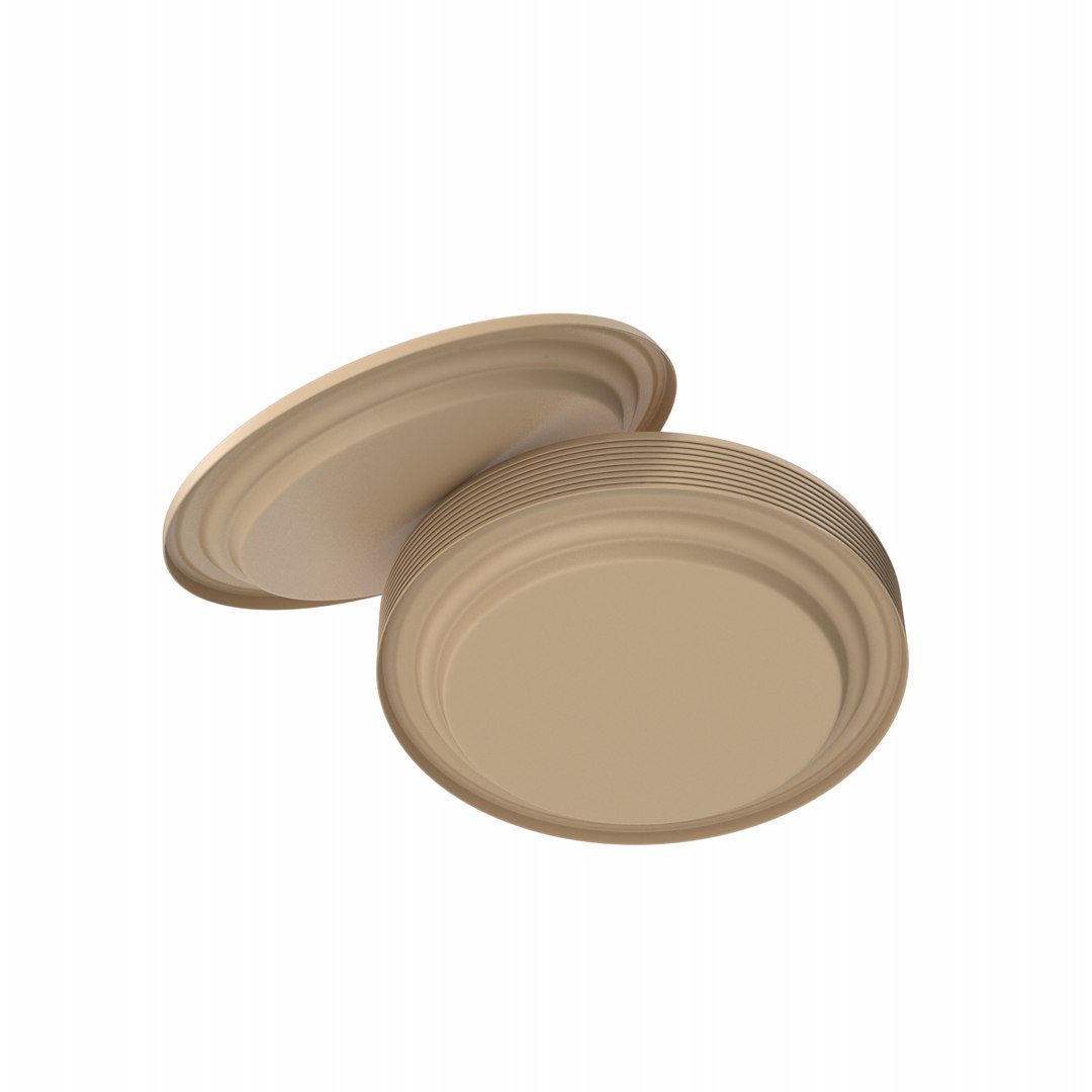 3D Stacked Paper Plates model - TurboSquid 2162701