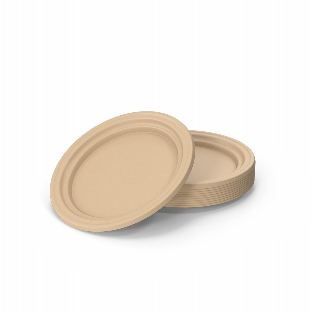 3D Stacked Paper Plates model - TurboSquid 2162701