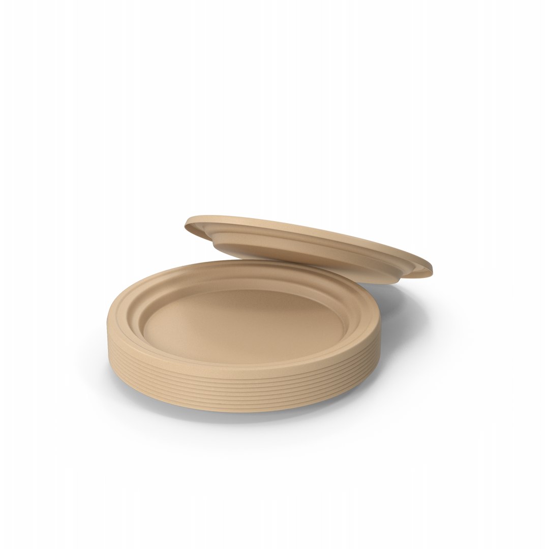 3D Stacked Paper Plates model - TurboSquid 2162701