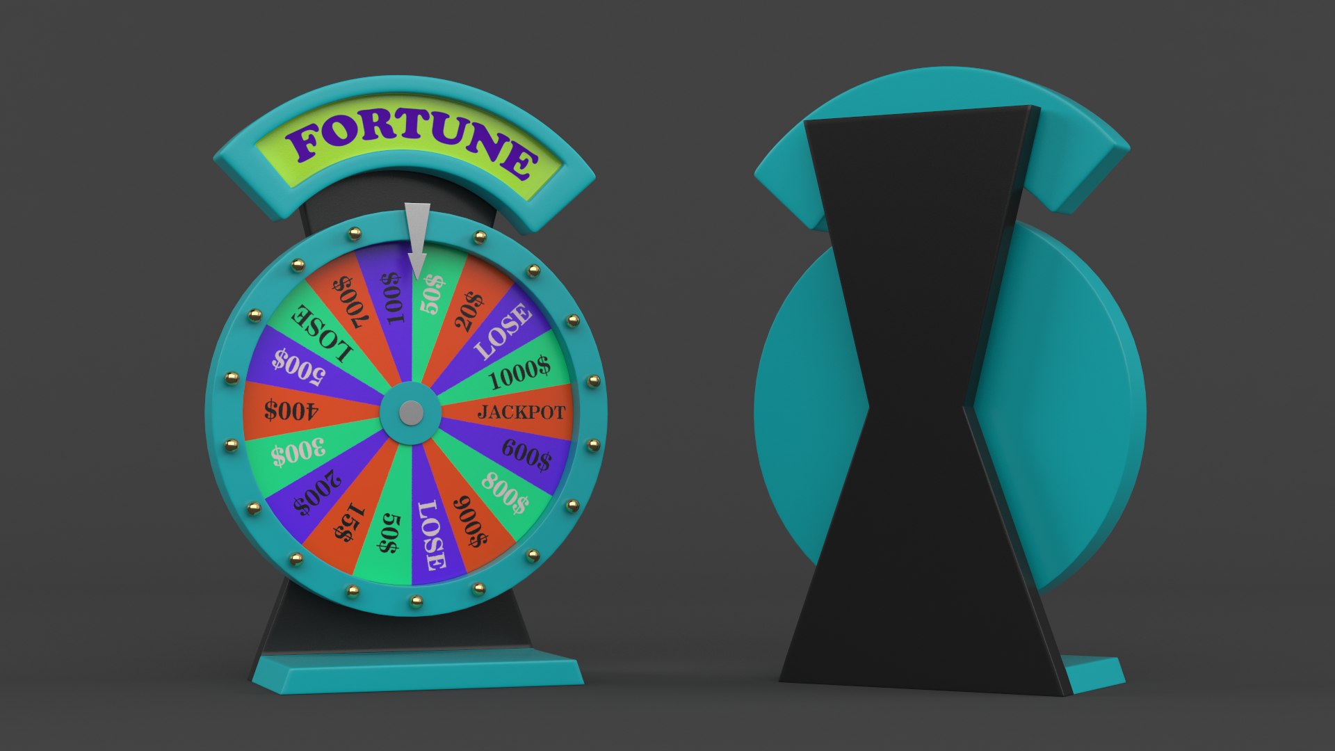 Wheel Of Fortune Model - TurboSquid 2238438
