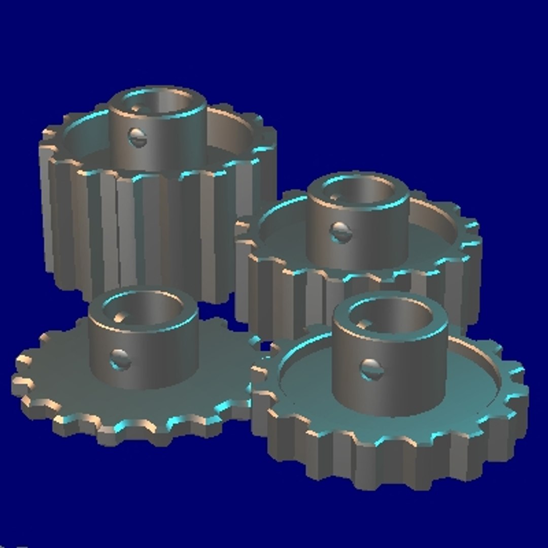 Gears Sets 16 Tooth 3d Model