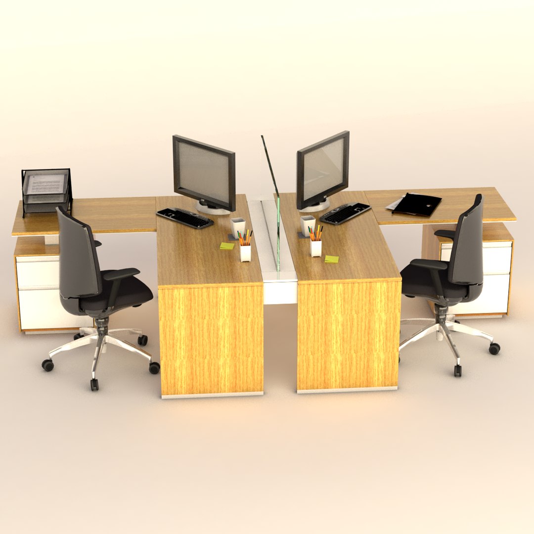 3D Desk - TurboSquid 1149573