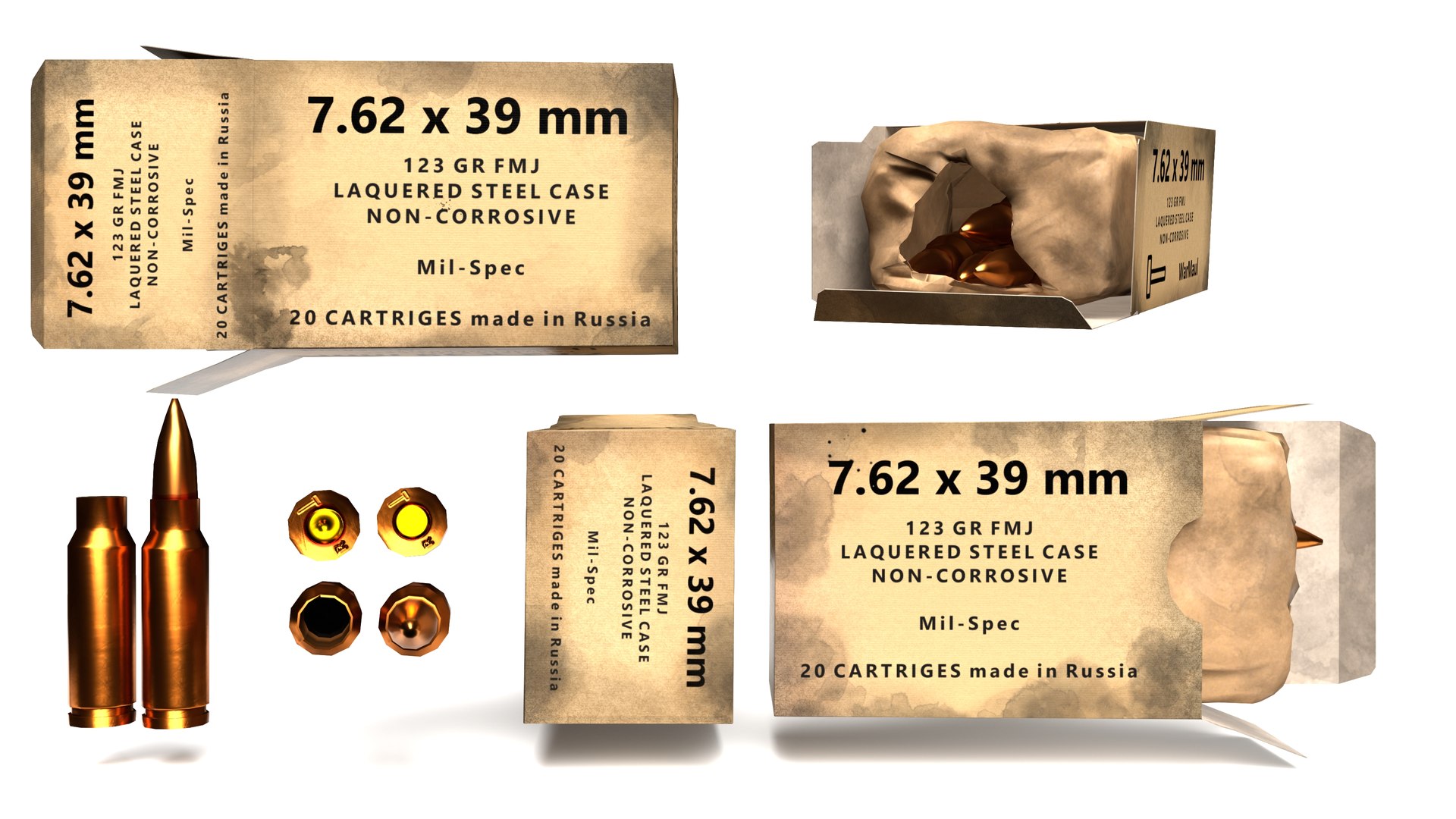 Ammunition Box 7 62x39 Model - TurboSquid 2153855