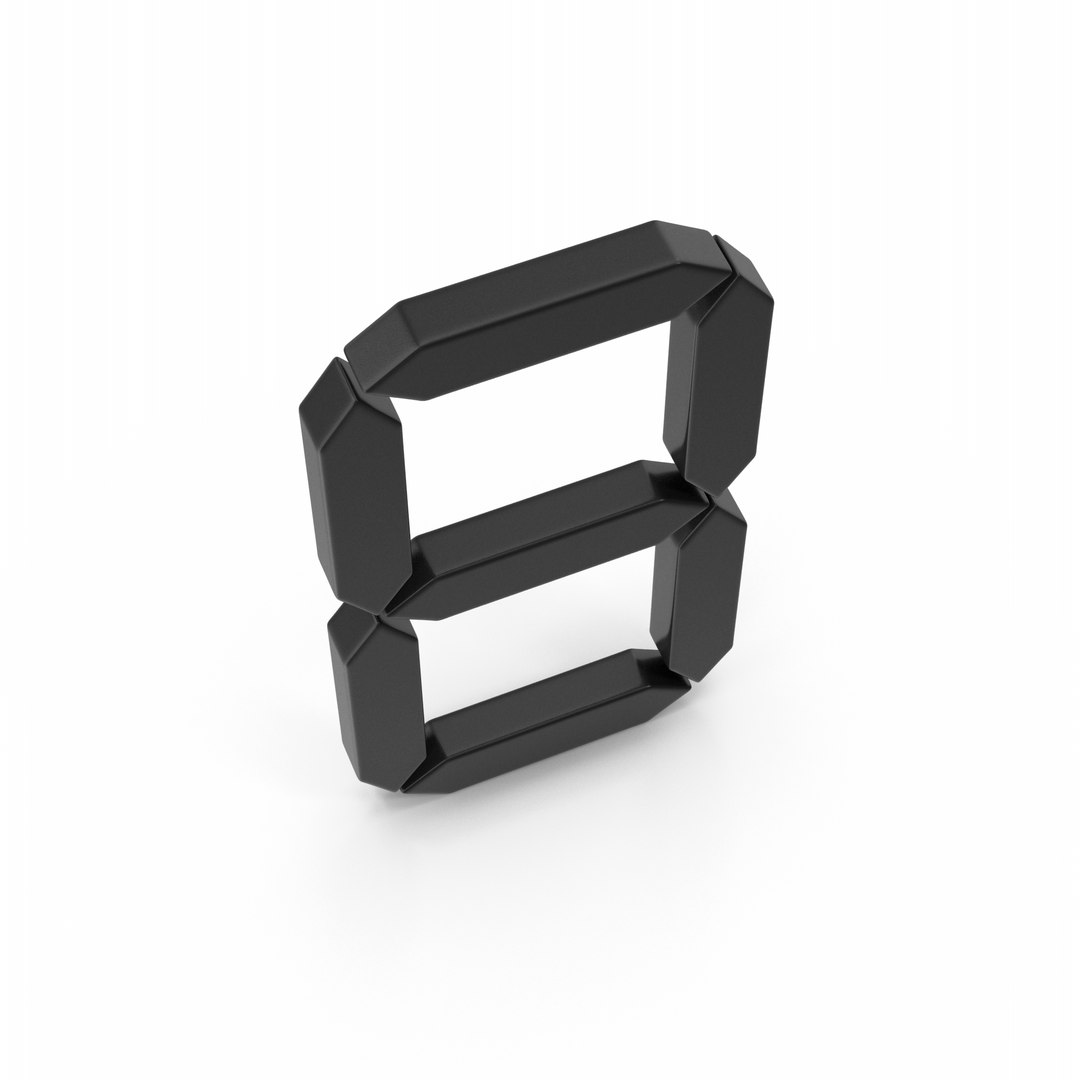 3D Calculator Number 8 Model - TurboSquid 2132773