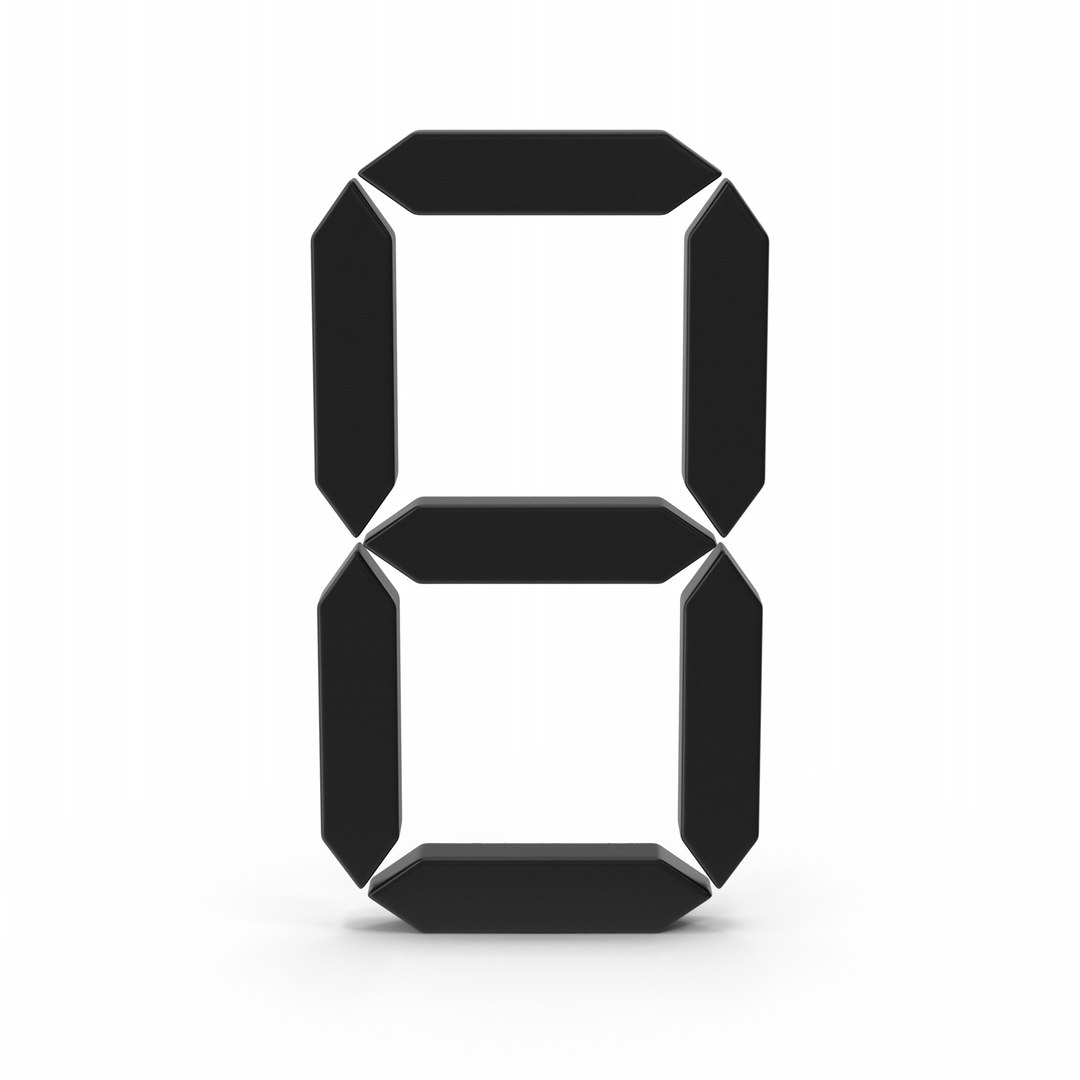 3D Calculator Number 8 Model - TurboSquid 2132773