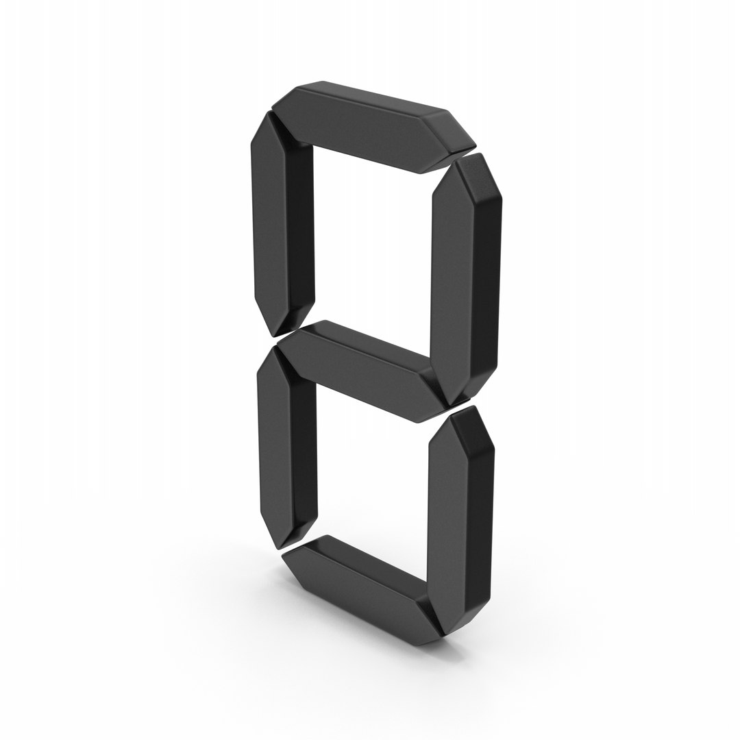 3D Calculator Number 8 Model - TurboSquid 2132773