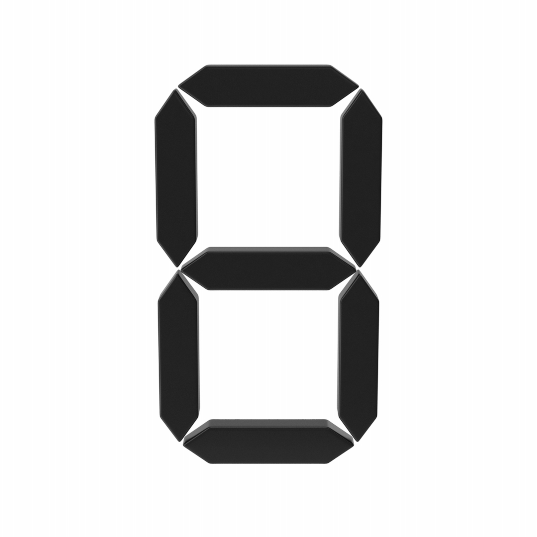 3D Calculator Number 8 Model - TurboSquid 2132773