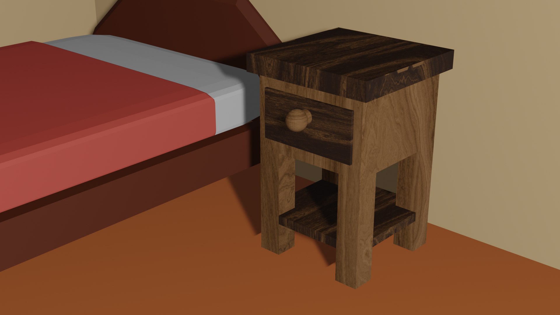 Low-poly Night table 3D model - TurboSquid 2133045