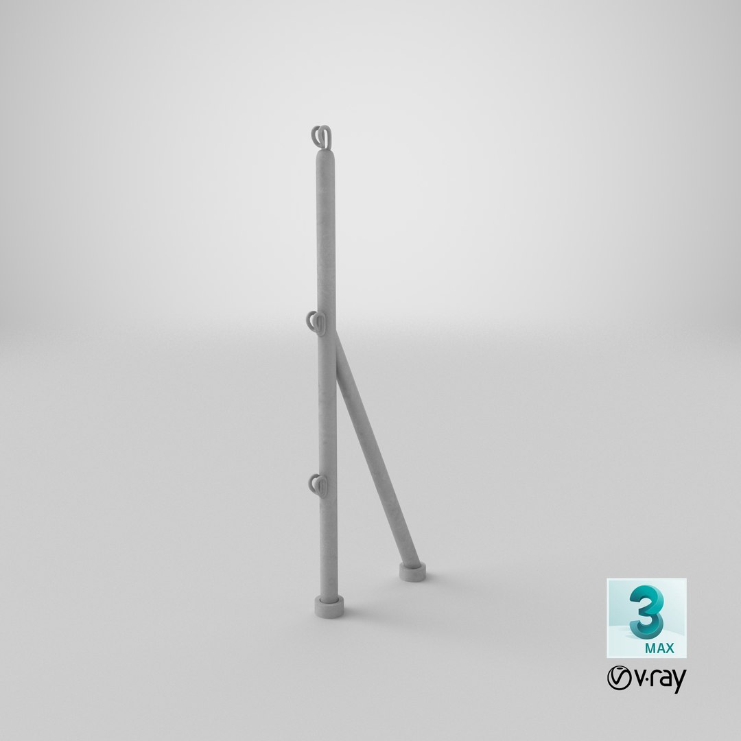 3D Model Ship Handrails Post V2 - TurboSquid 2104447