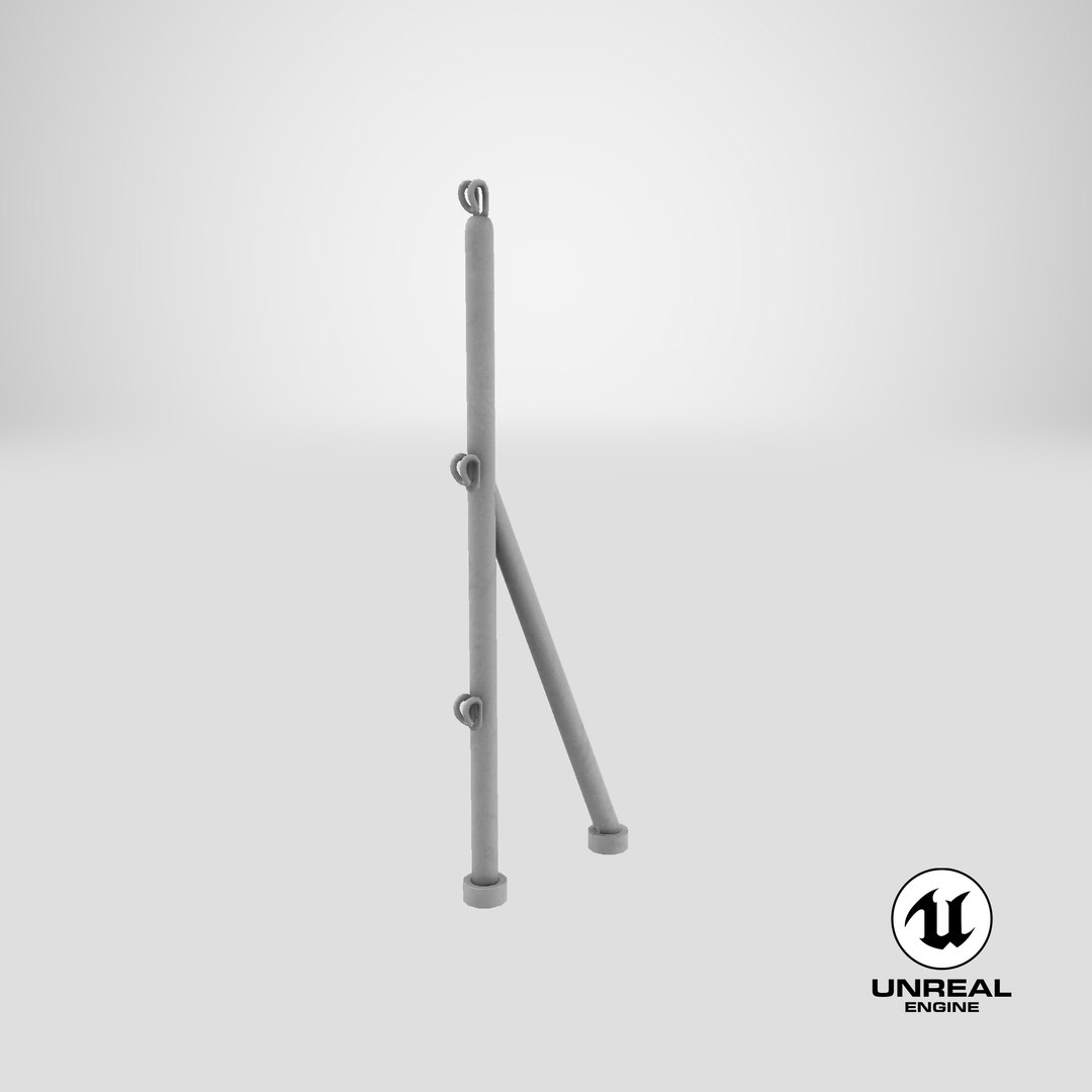 3D Model Ship Handrails Post V2 - TurboSquid 2104447